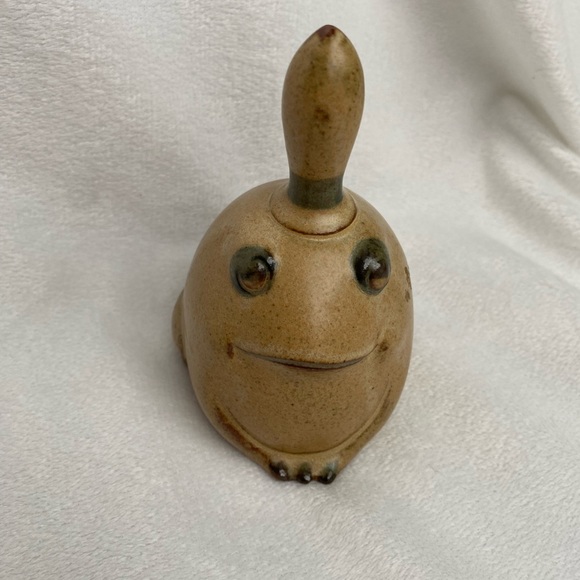 Accents | Vintage Stoneware Pottery Japan Frog Bell | Poshmark